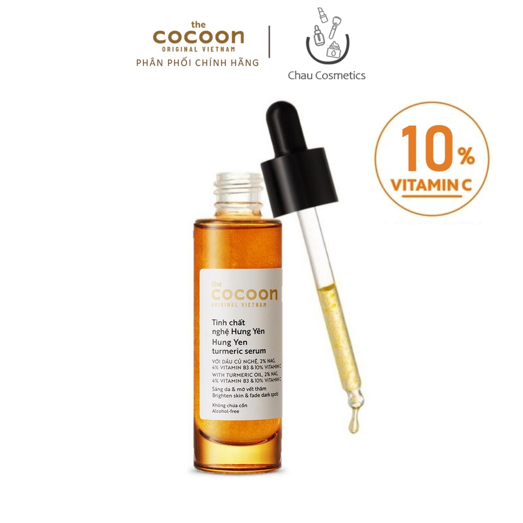 Tinh chất nghệ 10% vitamin C Cocoon Serum Nghệ Hưng Yên trắng sáng da mờ thâm 30ml | Shopee Việt Nam