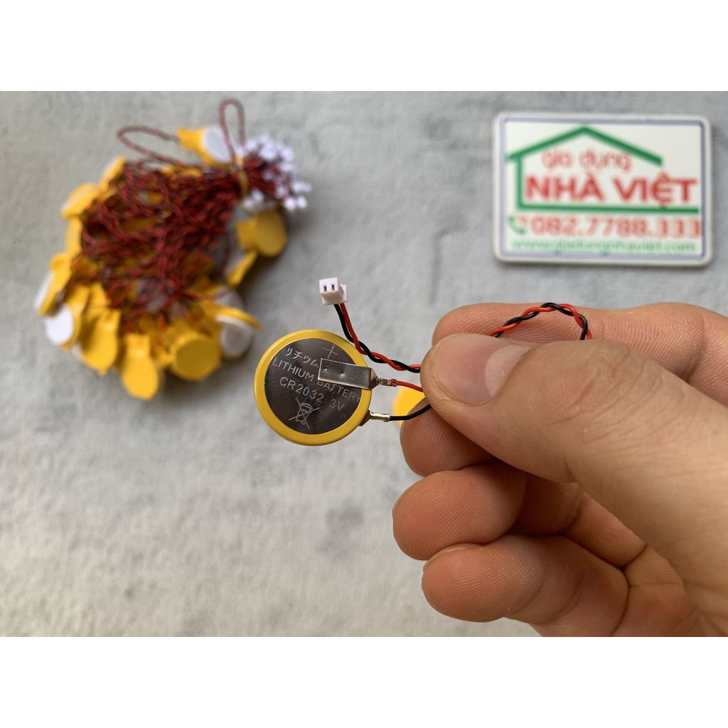 Pin CMOS Laptop CR2032 lithium 3v có jack cắm | Shopee Việt Nam