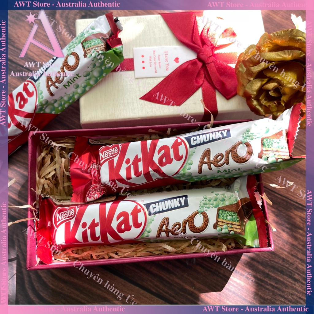[Hàng Úc]Bánh phủ Socola Kitkat Milo, Mint, Choco các loại 45g, 170g ...
