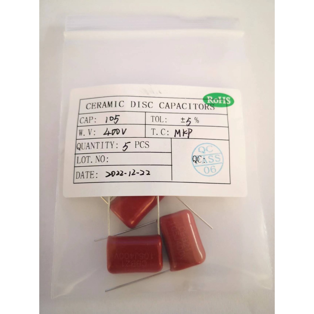 Tụ Điện Lớn Cbb21 105 125 155 205 225 335 475 400V Chất Lượng Cao 5PCS ...