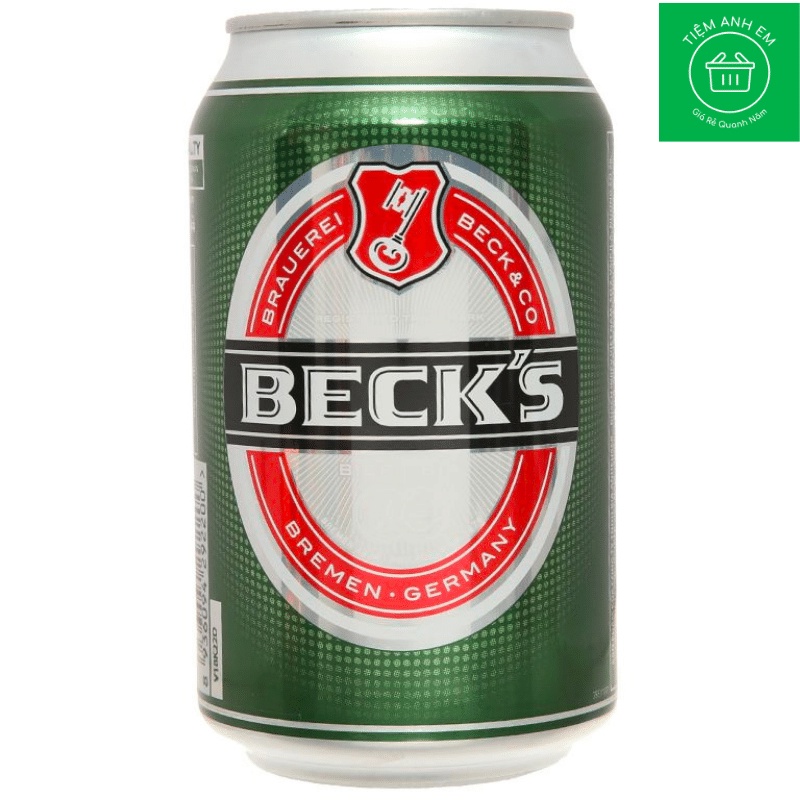 Bia Beck's Xanh Lon 330ml | Shopee Việt Nam