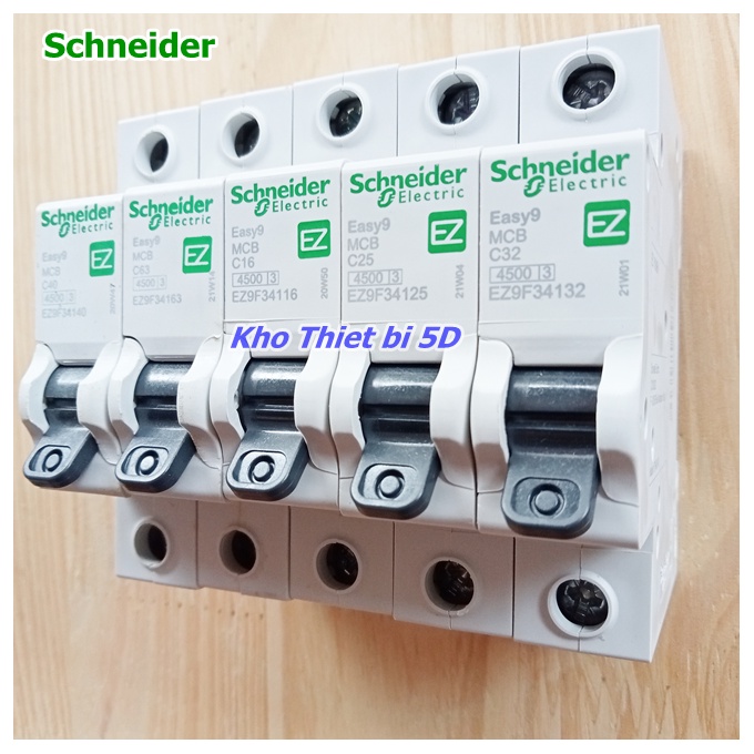 Aptomat - Cầu dao tự động 1P 10A - 63A/4,5kA 230VAC - Schneider EASY9 Chính hãng | Shopee Việt Nam
