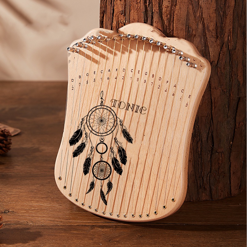Đàn Lyre 17 dây cầm tay DREAMCATCHER Tonic Kalimba cho bạn mới tập chơi ...
