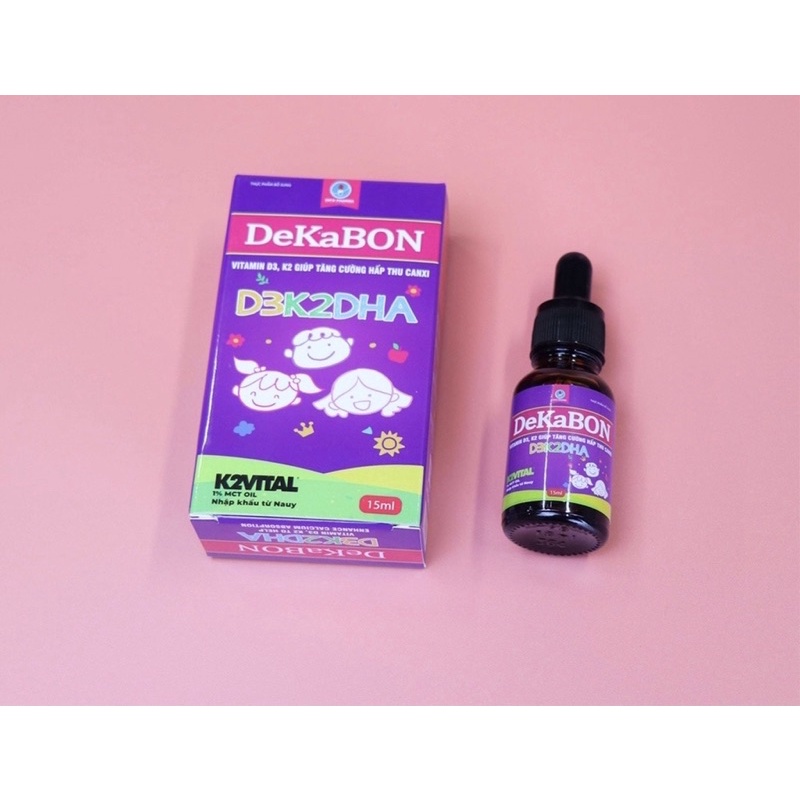 Vitamin D3k2 Dekabon 15ml - Bổ sung Vitamin D3k2, MK7, DHA và khoáng ...