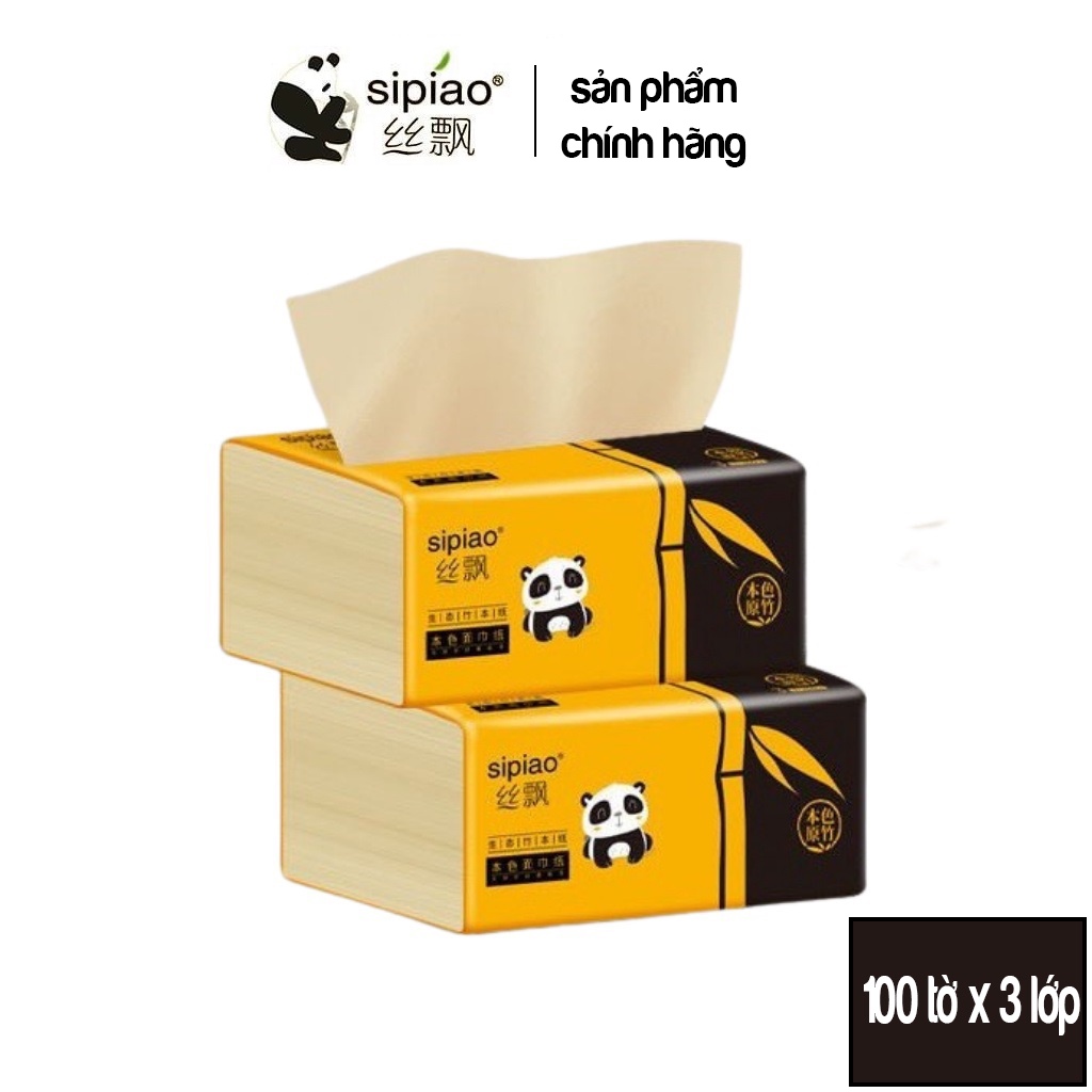 Gói 100 tờ giấy ăn siêu dai Sipiao 3 lớp - chuẩn nội địa Trung | Shopee ...