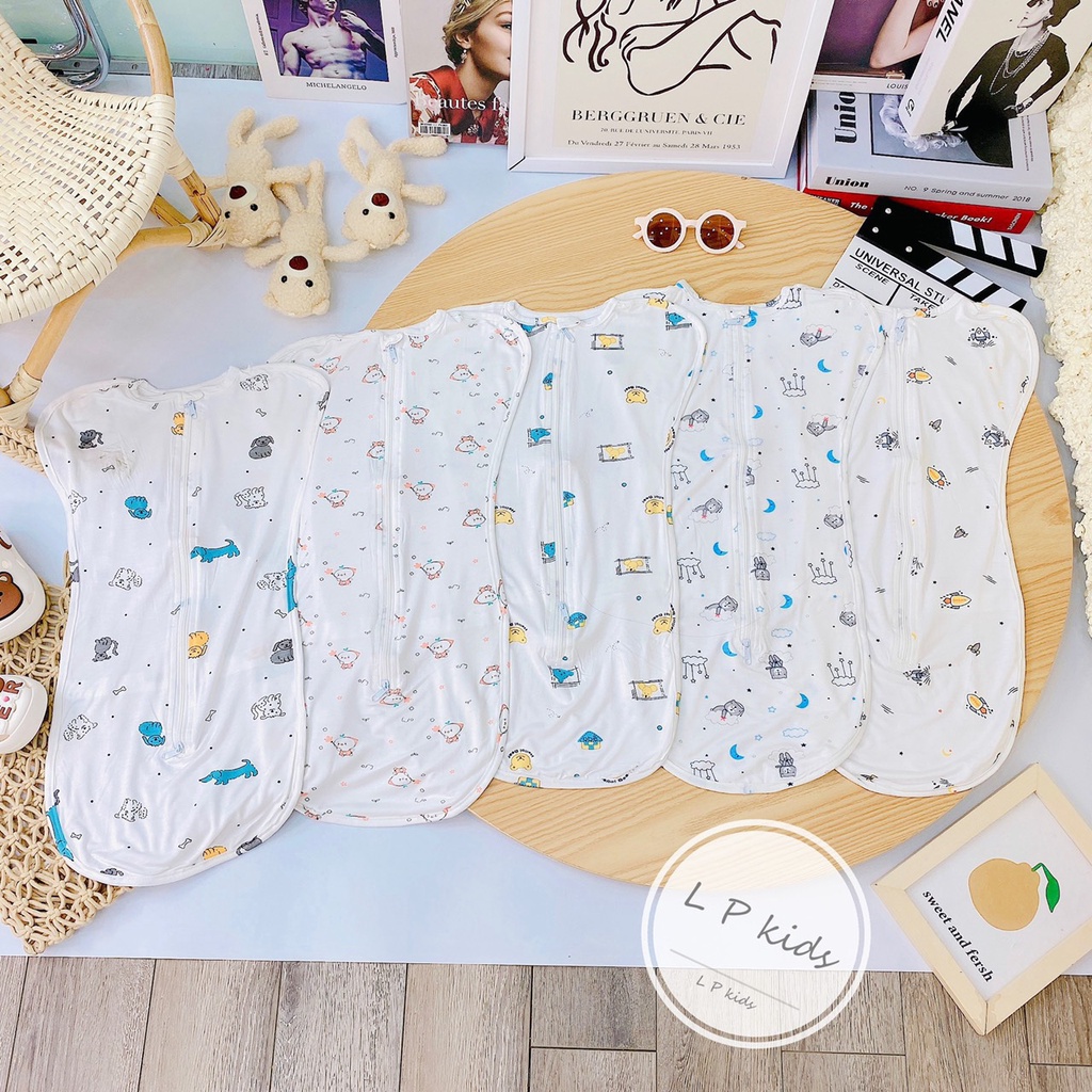(MS71)Nhộng chũn thun lạnh siêu mềm mịn cho bé yêu màu trắng | Shopee ...