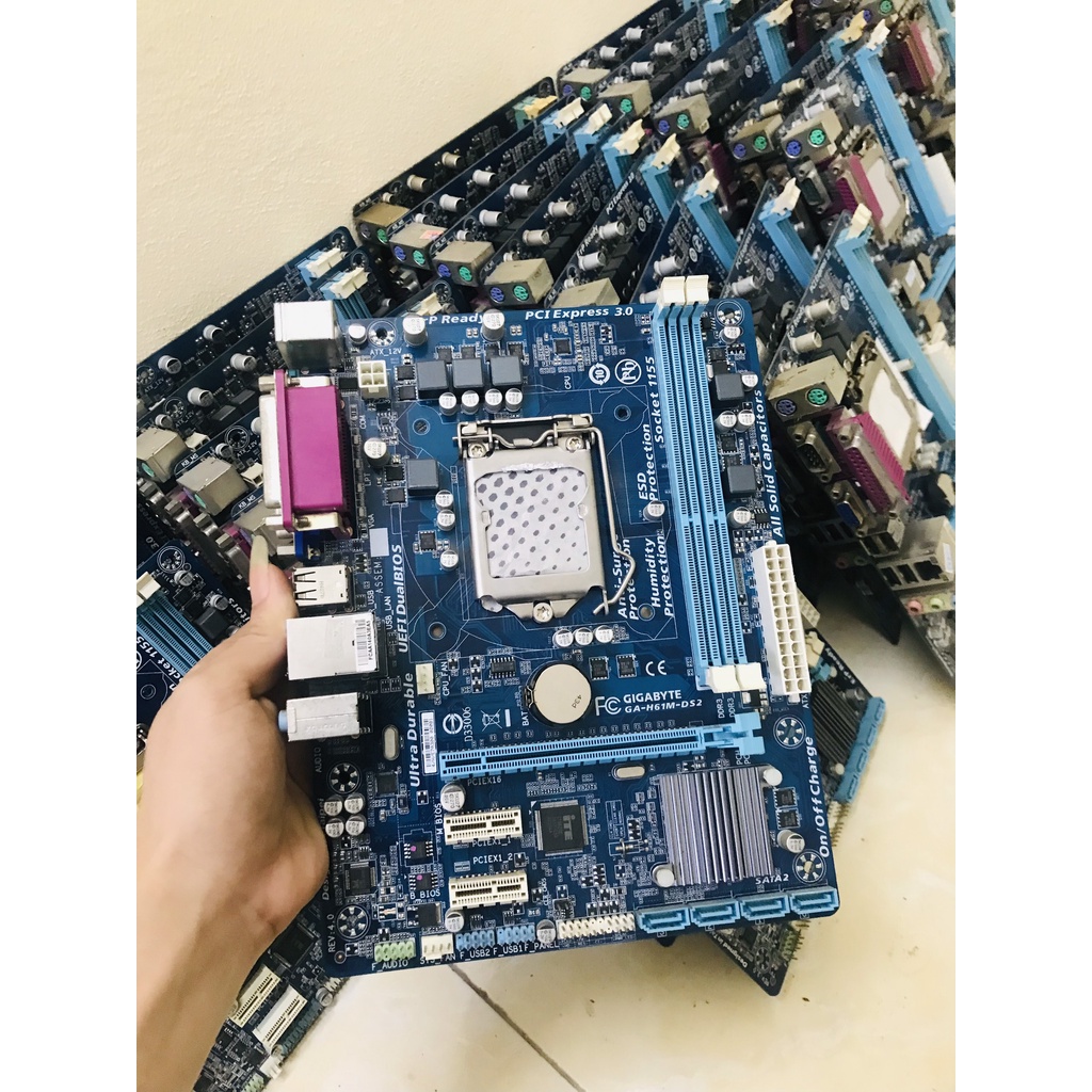 Main Giga H61 chính hãng đủ chặn GIÁ rẻ nhất thị trường main | Shopee ...