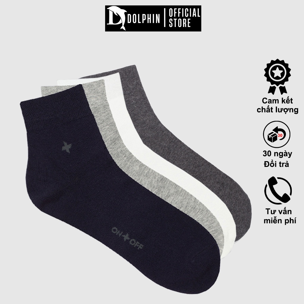 Tất nam cổ ngắn ON OFF DOLPHIN cao cấp, kháng khuẩn khử mùi | Shopee ...
