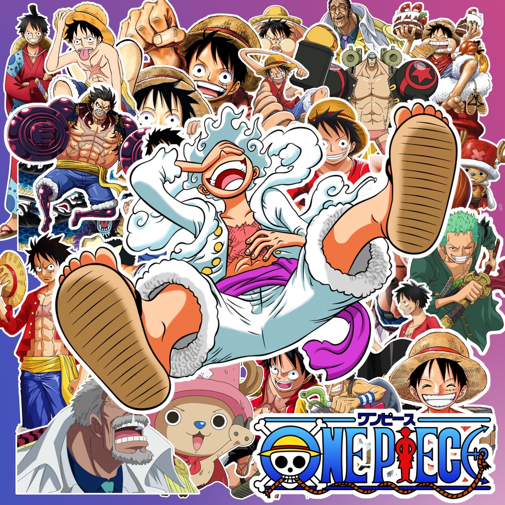 [Set 50 Cái] Sticker anime One Piece, sticker one piece, nhãn dán trang ...