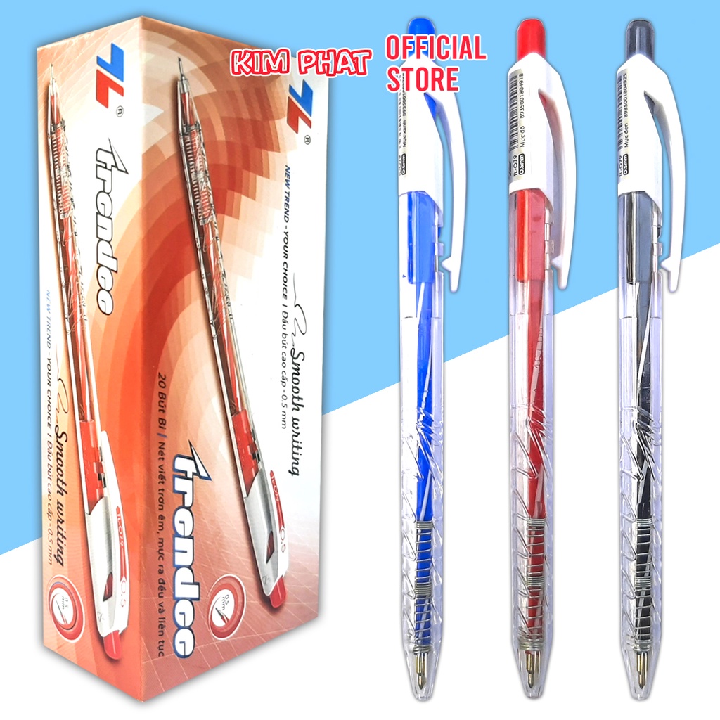 Set 05 Bút Bi Thiên Long TL 079 Ngòi 0.5mm / Ruột thay thế BPR-015 ...