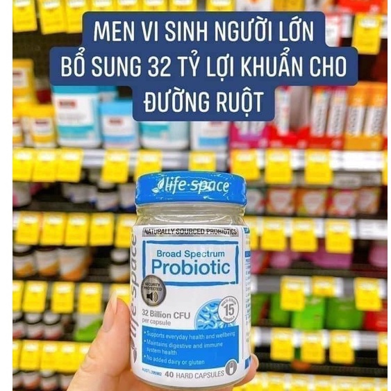 Men vi sinh Úc cho người lớn Life Space Probiotic | Shopee Việt Nam