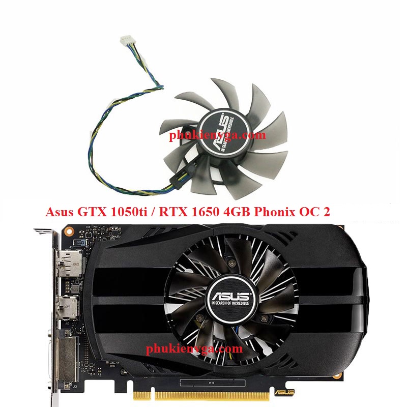 Quạt Asus RTX 1650 GTX1050 1050Ti 4gb Phonix OC V2 | Shopee Việt Nam