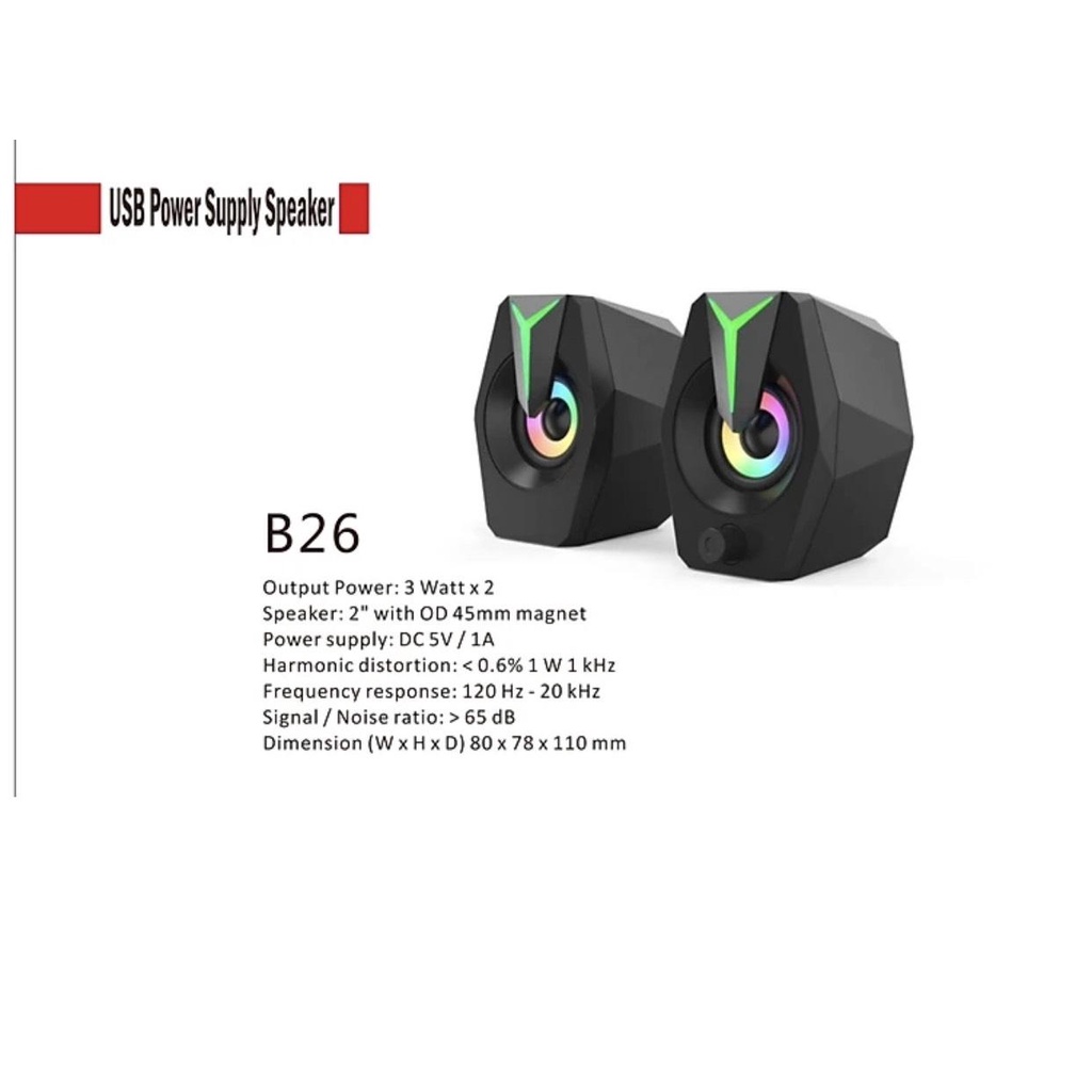 Loa Vi Tính Mini Microlab B26 2.0 - Hàng Chính Hãng | Shopee Việt Nam