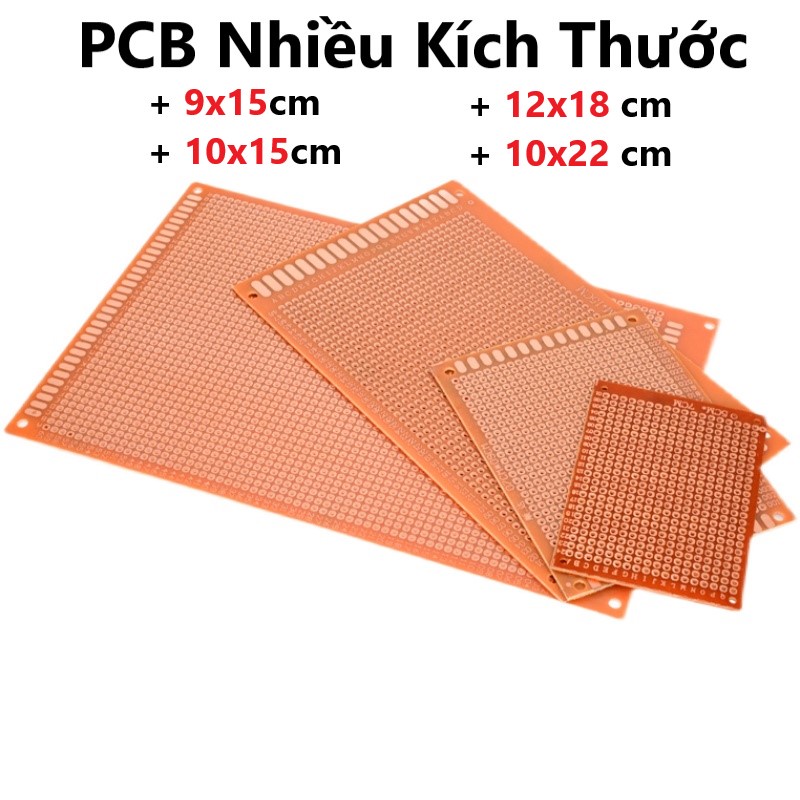 Bảng Mạch Đục Lỗ PCB 9*15 cm, 9x15, 10x15, 12x18, 10x22 cm Chất Lượng ...