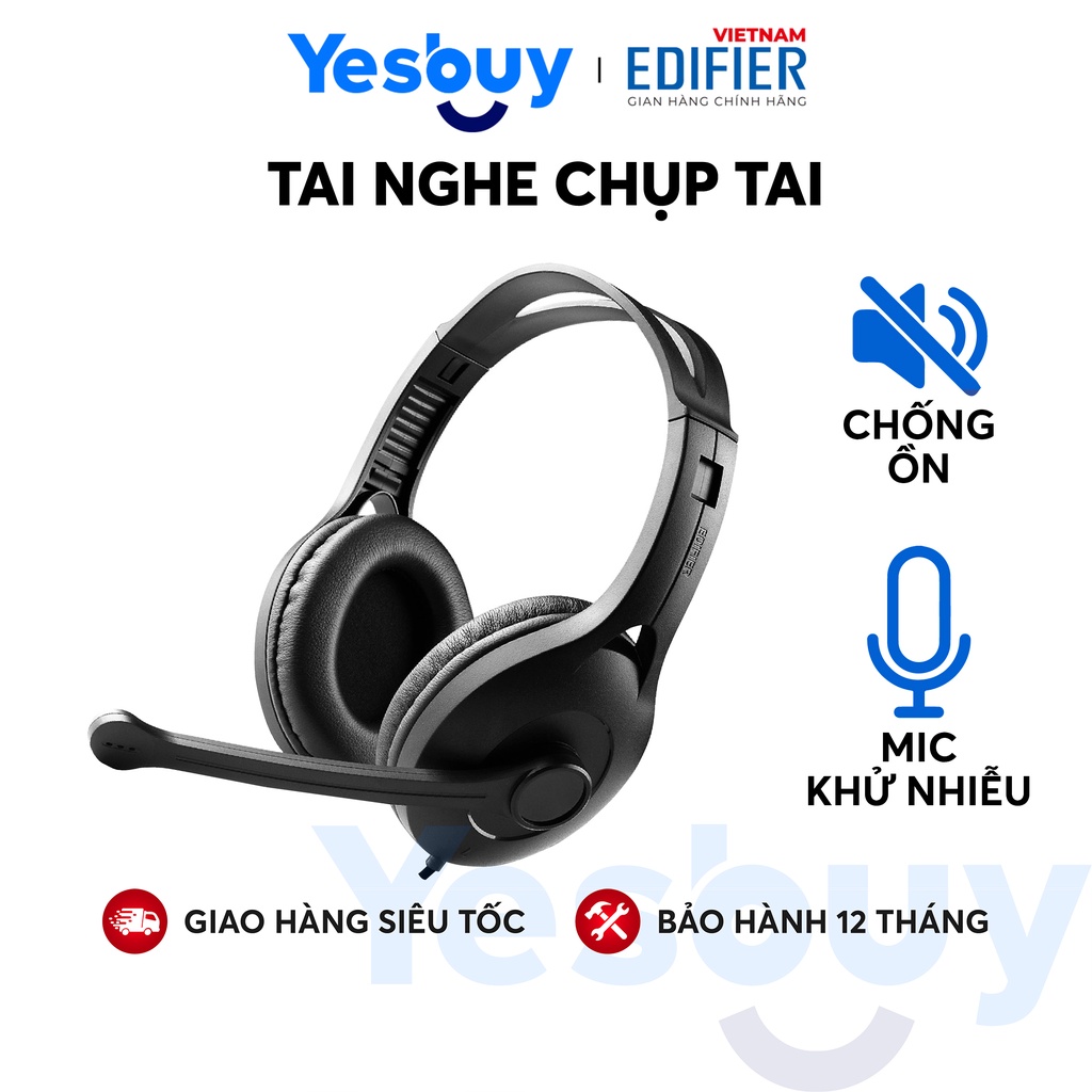 Tai nghe chụp tai có mic EDIFIER USB K800 - Bản quốc tế mới nhất ...