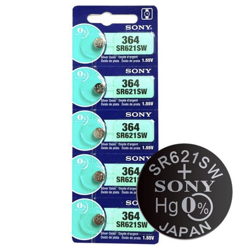 Vỉ 5 Viên Pin Đồng Hồ Sony SR626 / SR621 / SR521 / SR920 / SR927 ...