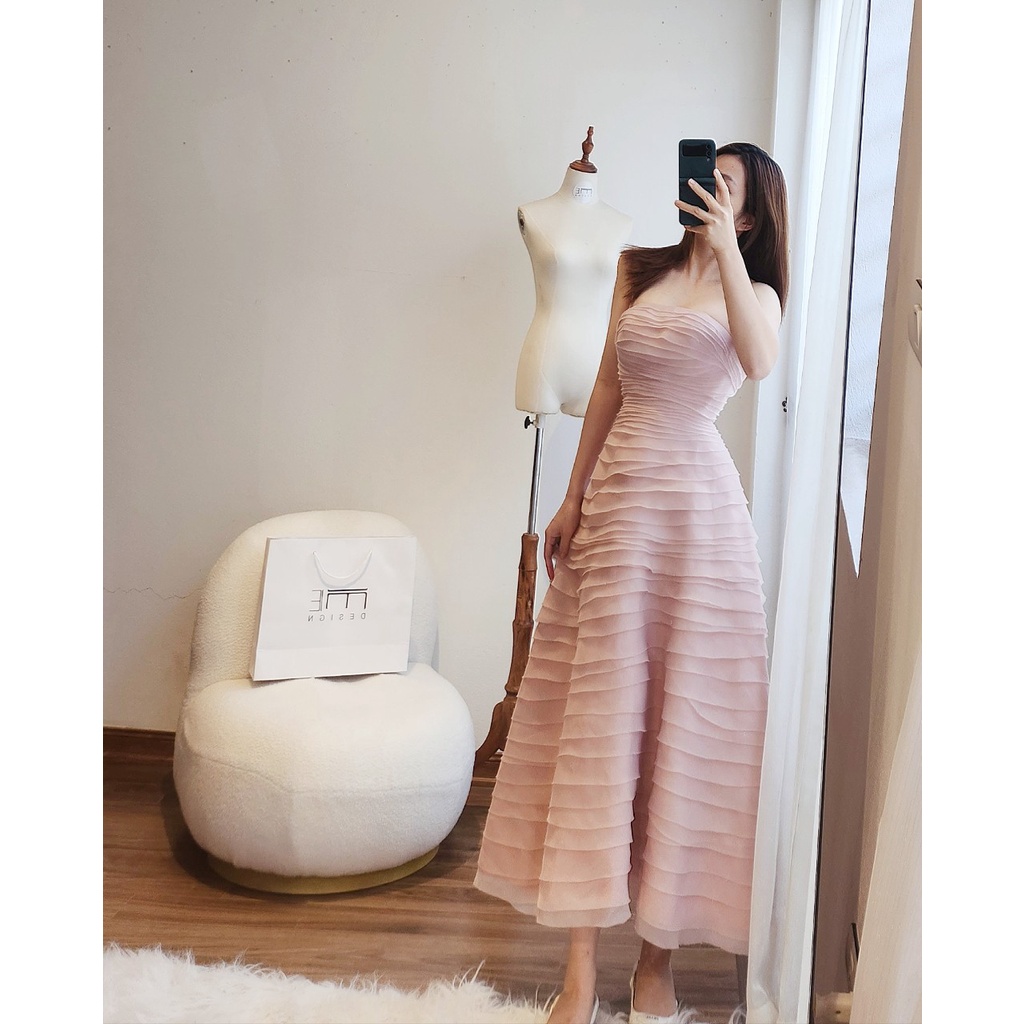 Váy Loatia hồng tầng công chúa- ảnh thật shop chụp | Shopee Việt Nam