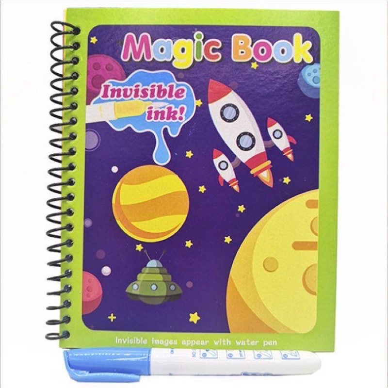 Sách Tô Màu Nước Ma Thuật Tự Xóa Magic Water Book Cho Bé 20 Chủ Đề Tặng ...