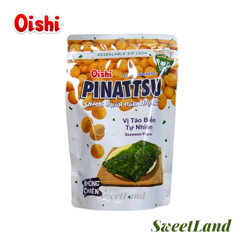 Đậu phộng Oishi Pinattsu không chiên túi zip 80g | Shopee Việt Nam