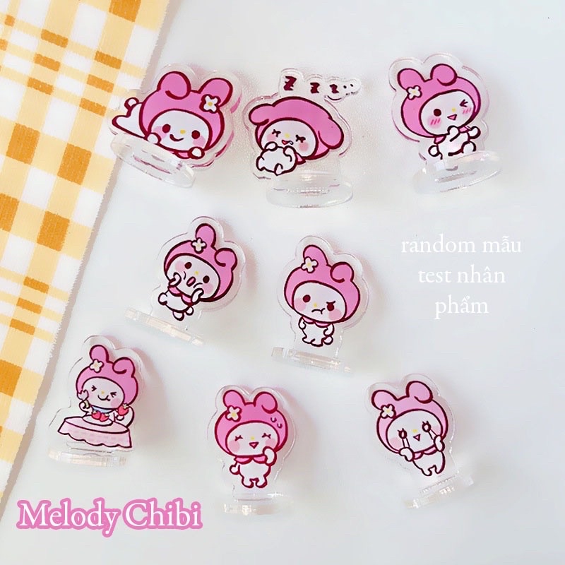 Standee Nhựa Mô Hình Mini Nhân Vật Cinnamoroll Kuromi Melody | Shopee ...