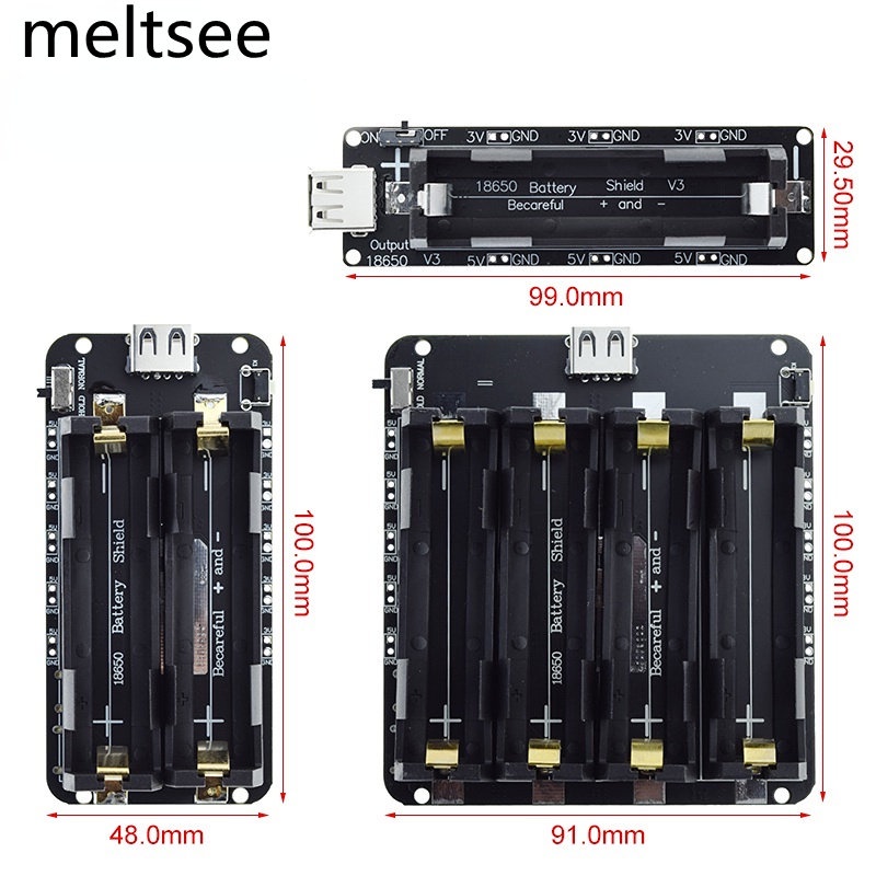 Bảng Mạch Mở Rộng Pin Lithium 18650 V8 5V / 3A 3V / 1A Micro USB Cho ...