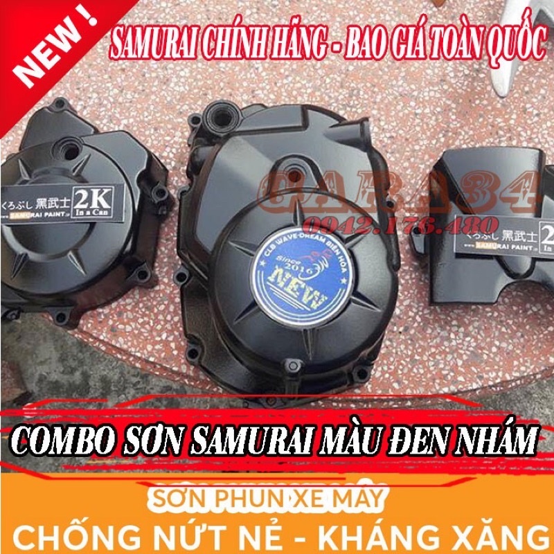 CB ĐEN NHÁM VÀ XÁM BẠC 6 CHAI SAMURAI | Shopee Việt Nam