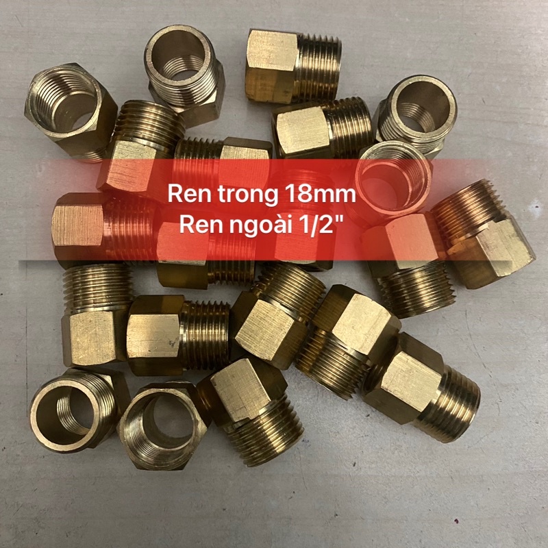 Cà rá răng đồng 21/18, Ren ngoài 1/2” Ren trong 18mm | Shopee Việt Nam
