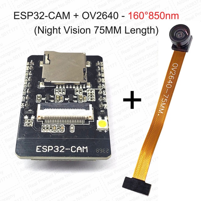 Mô Đun Camera Bluetooth WIFI 3dbi ESP32 OV2640 Tầm Nhìn Ban Đêm 66 120 ...