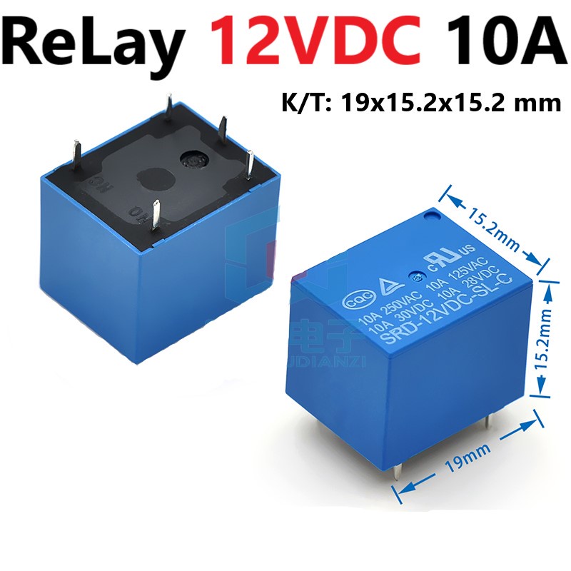 Module Relay 5VDC 12VDC 1 Kênh 2 Kênh - Mạch Relay 5V 12V 1 kênh 2 Kênh ...