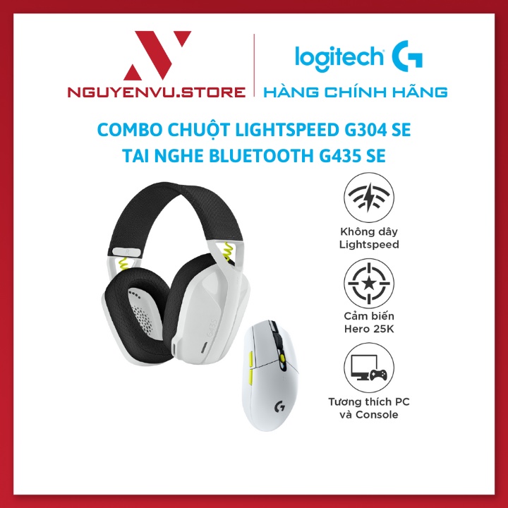 Combo Gaming không dây Chuột Logitech Lightspeed G304 SE và Tai nghe ...