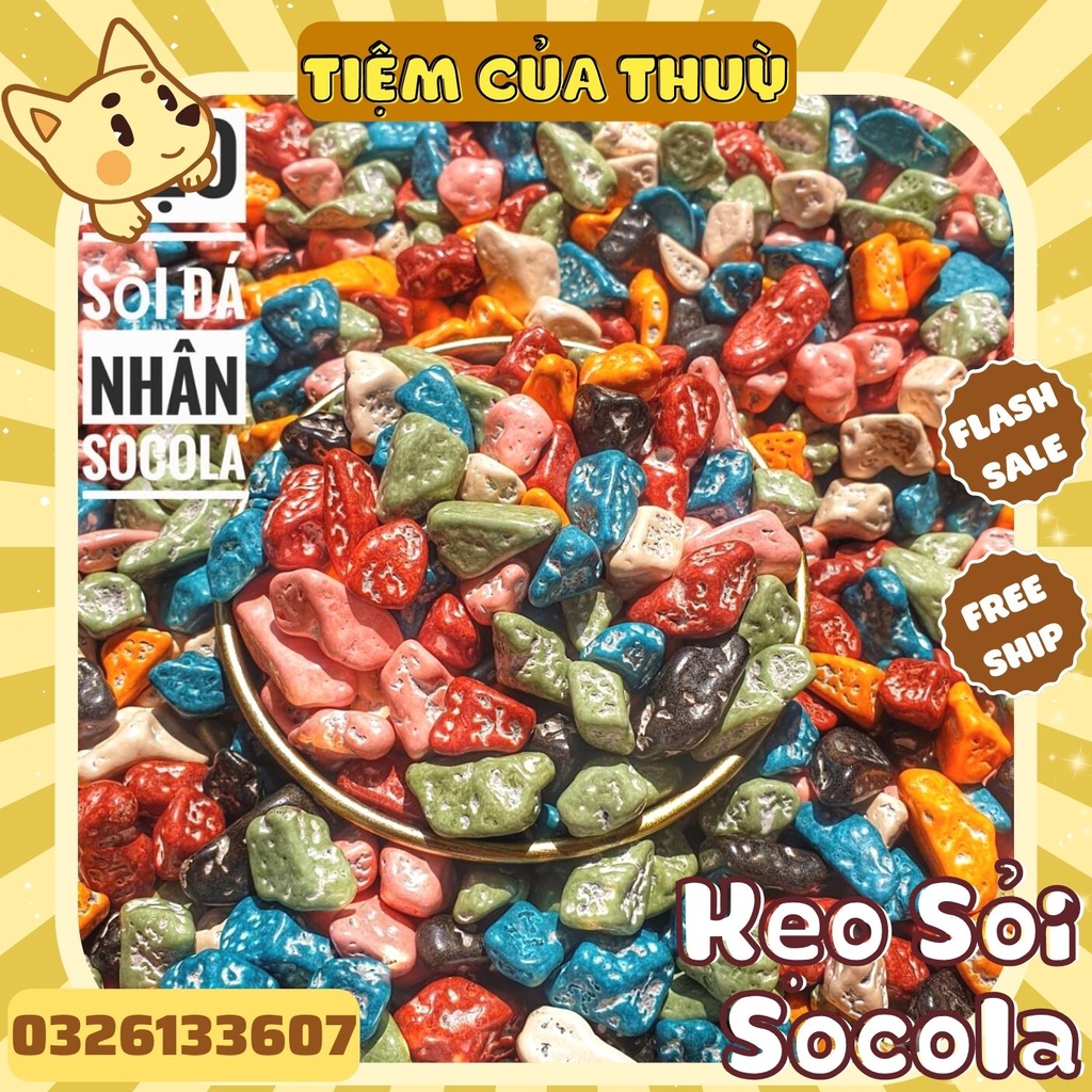 500G Kẹo Sỏi Đá Socola Tuổi Thơ, Kẹo Socola, Kẹo Ngọt, đồ ăn vặt tuổi ...
