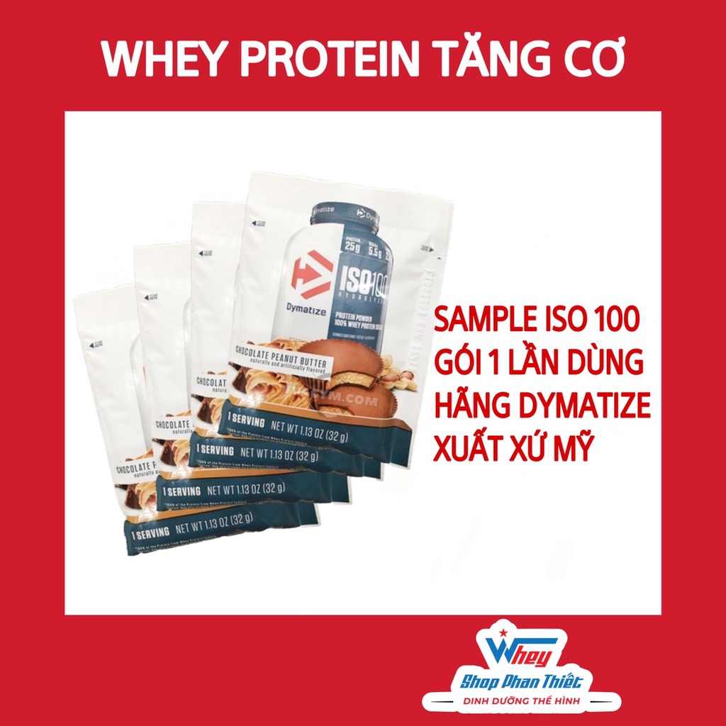SAMPLE ISO 100 DYMATIZE - SỮA TĂNG CƠ- WSPT- COMBO 10 GÓI | Shopee Việt Nam