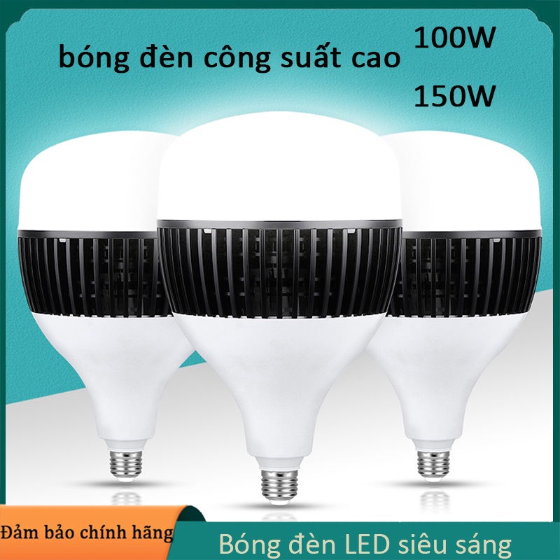 Bóng đèn Led Bulb 100w, 150w đủ công suất, đui E27, tản nhiệt nhôm, ánh ...