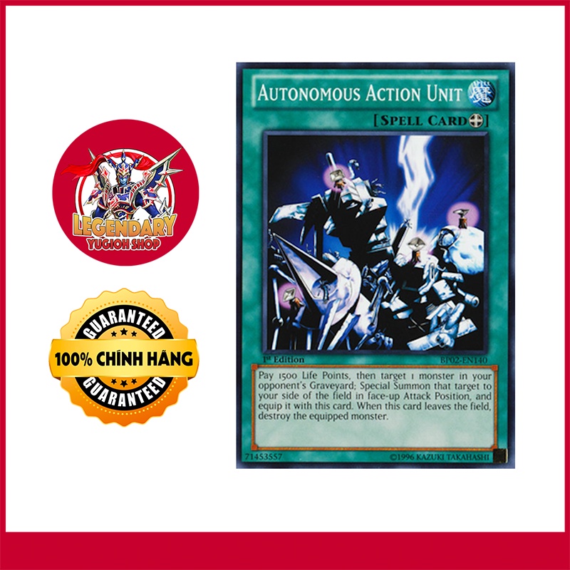 [Thẻ Bài Yugioh Chính Hãng] Autonomous Action Unit | Shopee Việt Nam