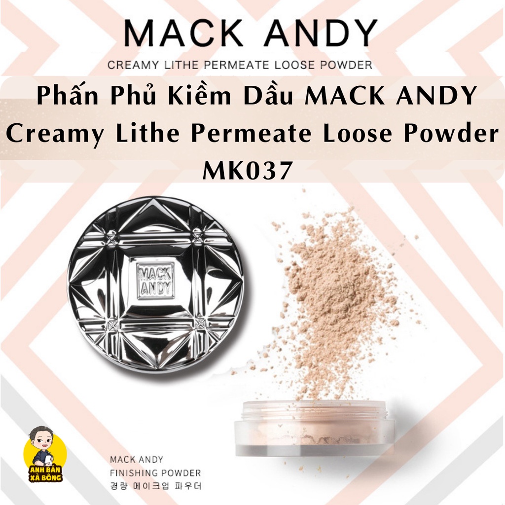 Phấn Phủ Kiềm Dầu MACK ANDY Creamy Lithe Permeate Loose Powder MK037 ...