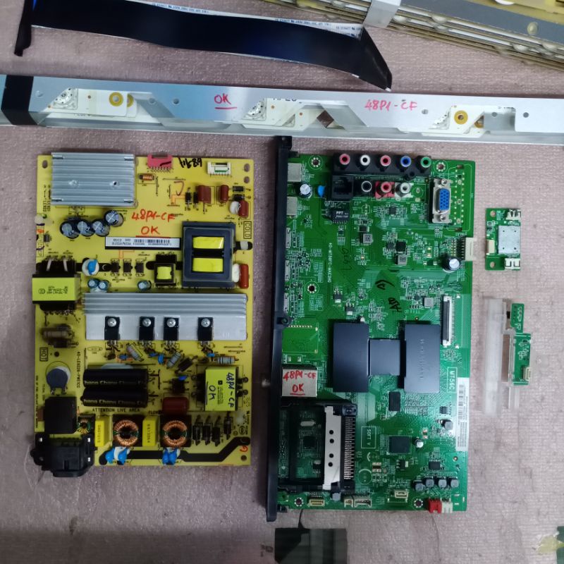 bo mạch tivi TCL 48P1-CF,bo xử lý, khiển, nguồn,thanh led rã máy | Shopee Việt Nam