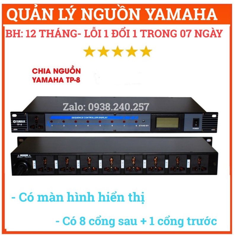 [BH 12 THÁNG]Bộ quản lý nguồn yamaha TP-8 bảo vệ dàn âm thanh karaoke ...