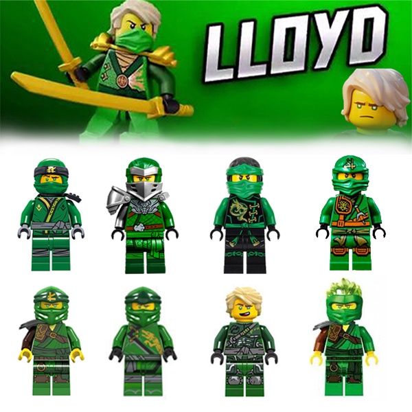 Lego Phantom Ninja Minifigures Season 13 Lloyd Vàng Xanh Lá Tương Thích ...