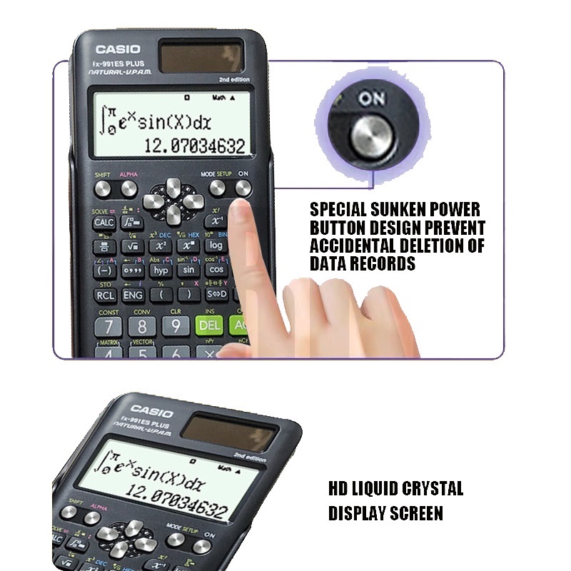 Máy tính khoa học Casio chính hãng FX-991EX FX-991ES Plus FX-82MS Máy ...