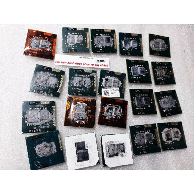 CPU laptop i3 .i5 gen 1 320m.330m.350m.370m zin tháo máy đồng giá ...