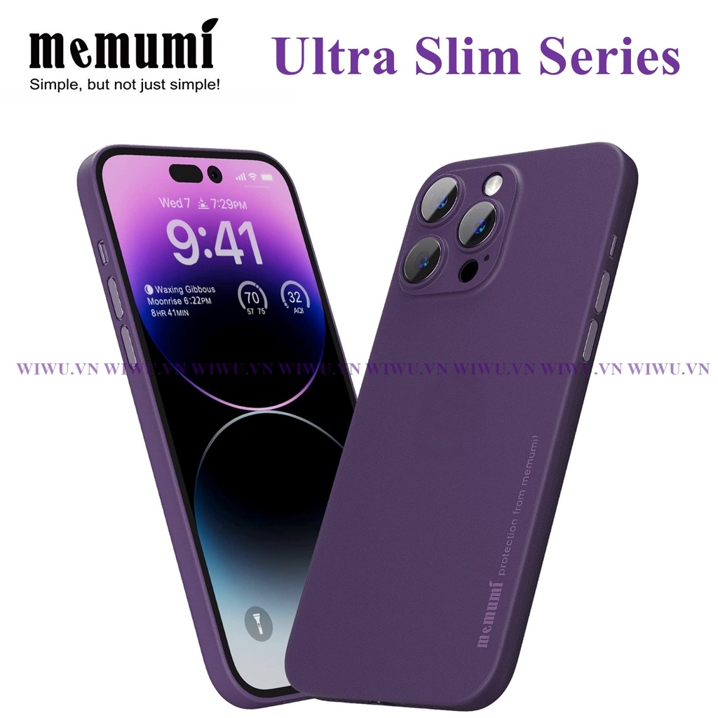 Ốp lưng nhám Siêu mỏng MEMUMI Slim Case cho IPhone 14 / 14 Plus / 14 ...