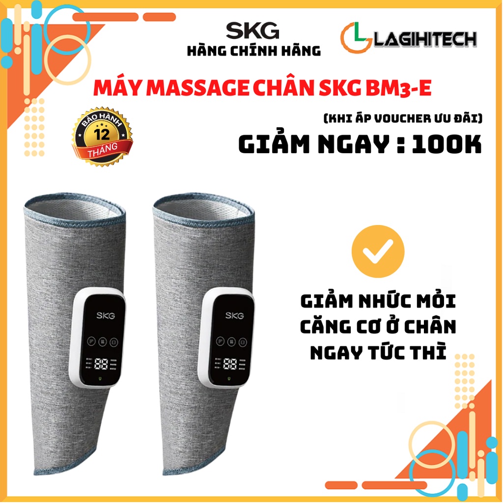 (Giá hủy diệt) [LAGIHITECH] Máy massage chân SKG BM3-E giúp giảm đau mỏi, căng cứng cơ chân ...