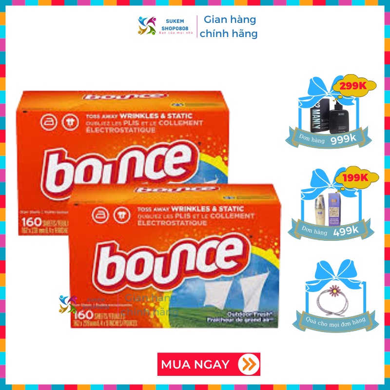 GIẤY BOUNCE 4 IN 1 160 TỜ 1 HỘP XUẤT XỨ U.S.A -( Túi Dùng Thử 10 tờ ...