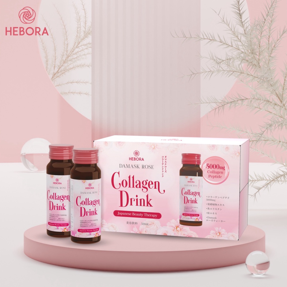 [Hebora Chính Hãng] Nước Uống Hebora Collagen Drink 50ml Set 10 Lọ ...