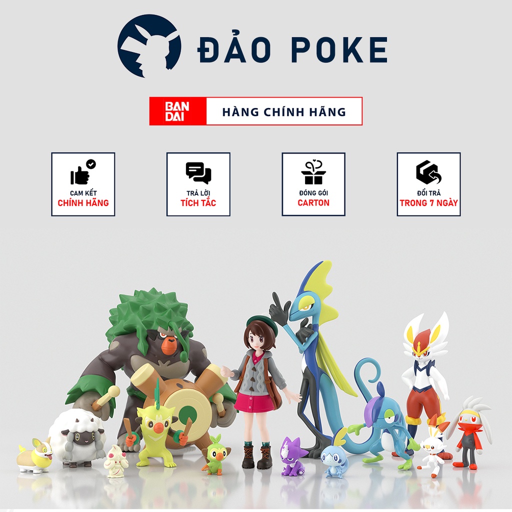 [CHÍNH HÃNG] Bộ sưu tập mô hình Pokemon vùng Galar 1/20 BANDAI - Scale ...