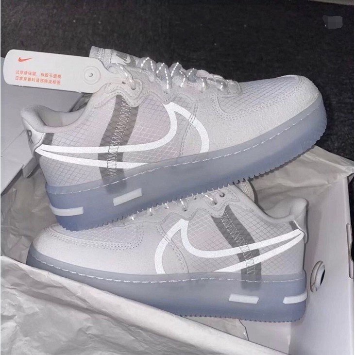 Giày _Nike AF1 React trắng nam nữ hàng đẹp đế phản quang - Giày thể ...