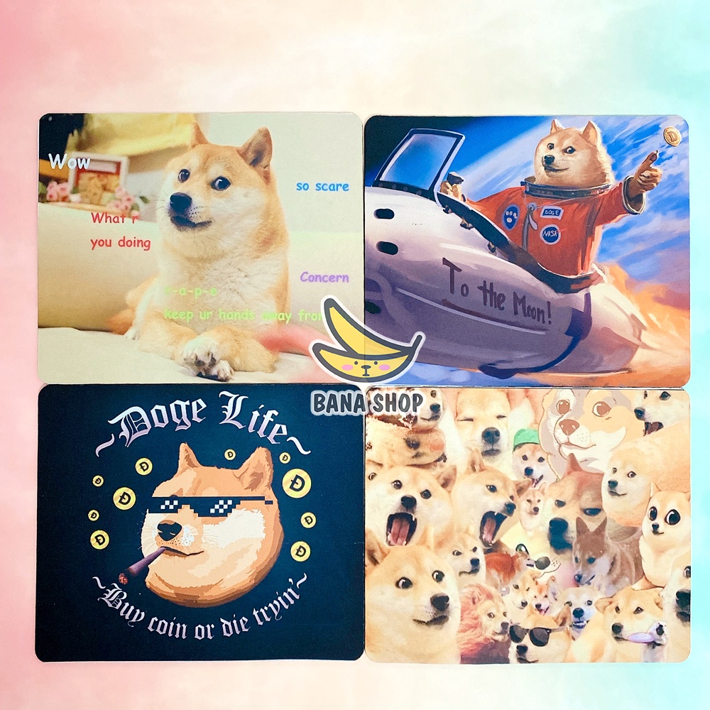 Miếng lót, bàn di chuột meme cheems doge chó shiba vàng siêu bựa ...