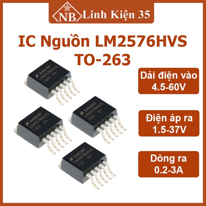 IC nguồn LM2576 HVS TO-263 ứng dụng cơ chế băm xung | Shopee Việt Nam