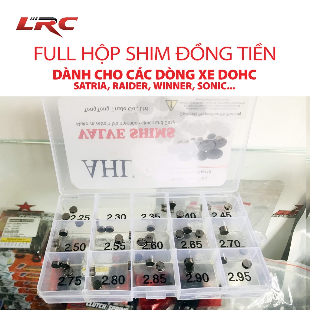 Shim Đồng Tiền Full Hộp Cho Các Dòng Xe DOHC (Satria, Raider, Winner ...