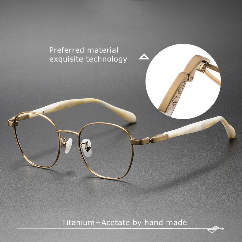 Mắt Kính Gọng Titan Tự Làm Thủ Công Phong Cách Retro Nhật Bản Phù Hợp ...